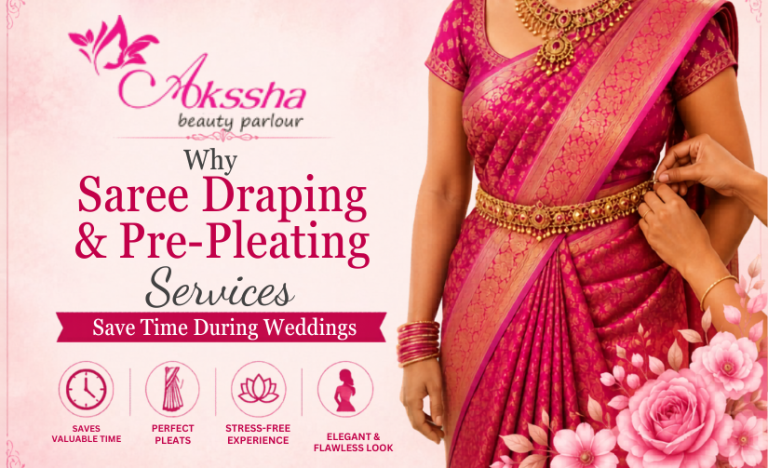 Saree Draping and Pre-Pleating Services for Weddings